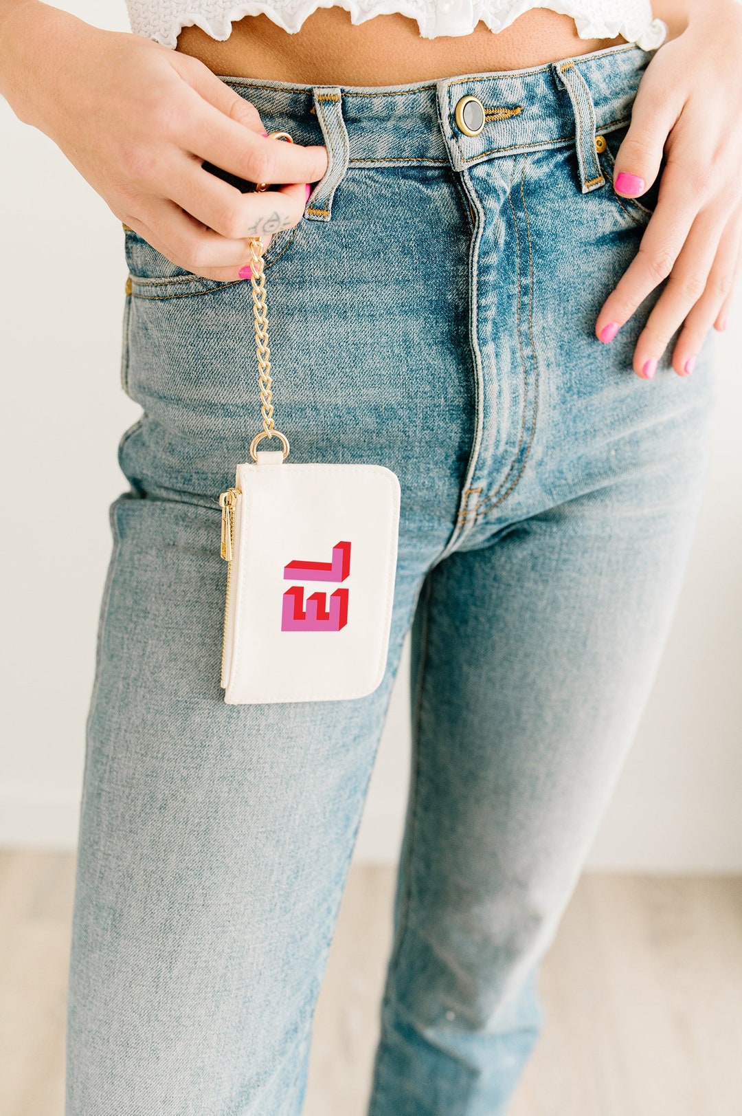 Keychain Wallet Personalized Key Chain Wallet for Woman Card Holder ...