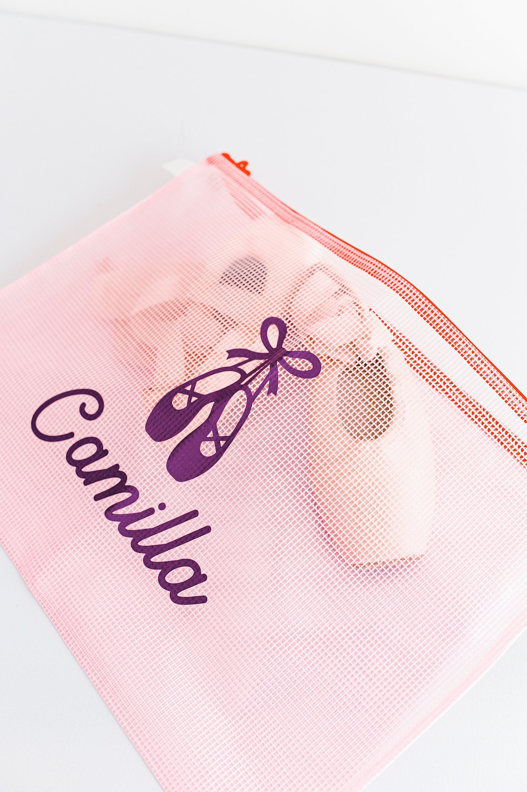 Dance Zipper Pouch for Pointe Shoe Ballet Bag Personalized Name Pouch ...