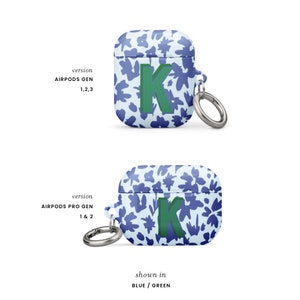 Personalized AirPod Case With Keychain Preppy Pattern Modern ...