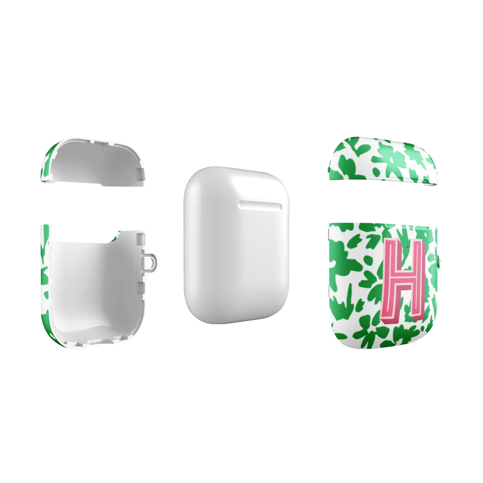 Personalized AirPod Case With Keychain Preppy Pattern Modern ...
