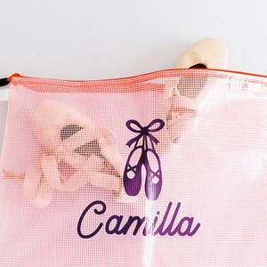 Dance Zipper Pouch for Pointe Shoe Ballet Bag Personalized Name Pouch ...
