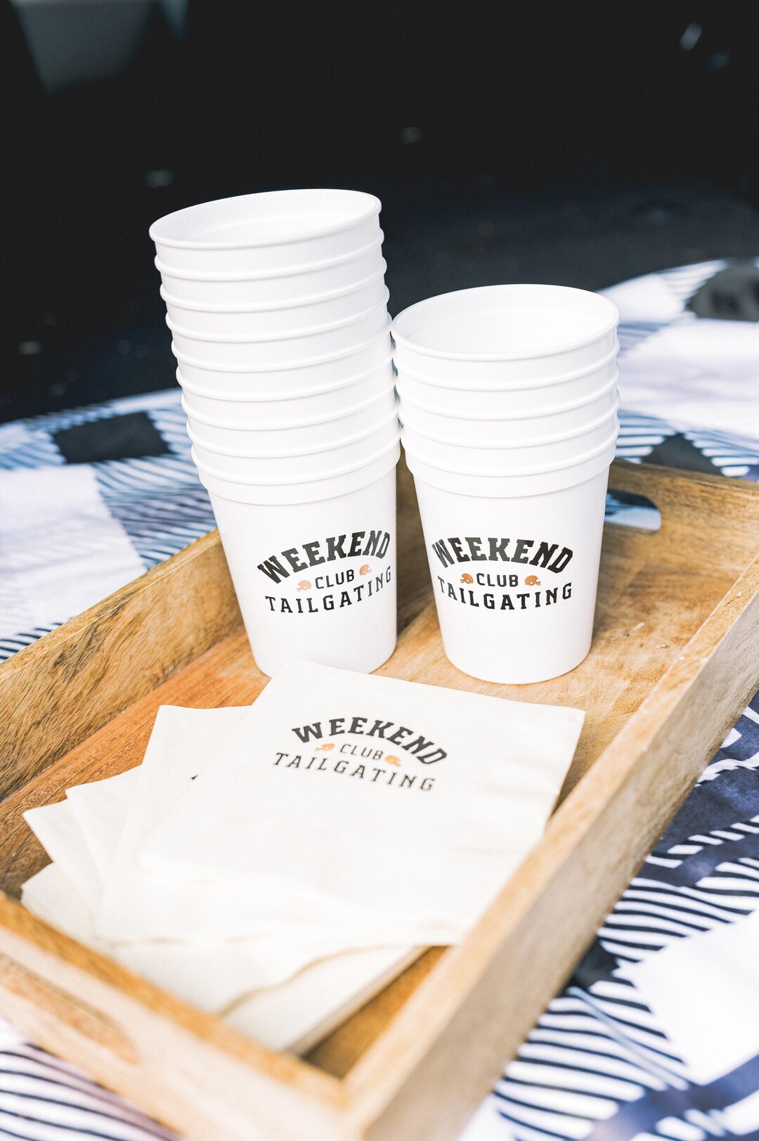 Football Party Supply Tailgating Set Game Day Cup Napkin Sports Fan ...