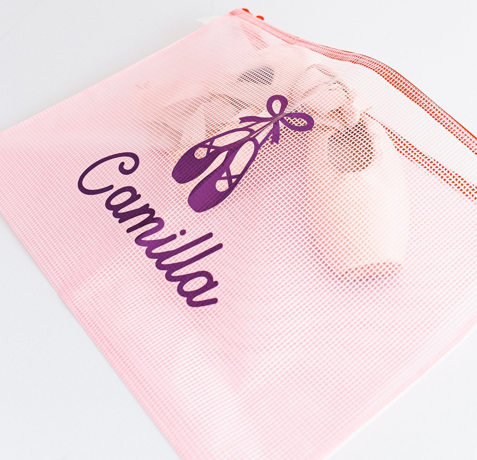 Dance Zipper Pouch for Pointe Shoe Ballet Bag Personalized Name Pouch ...