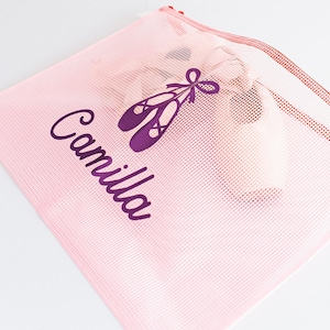Dance Zipper Pouch for Pointe Shoe Ballet Bag Personalized Name Pouch ...