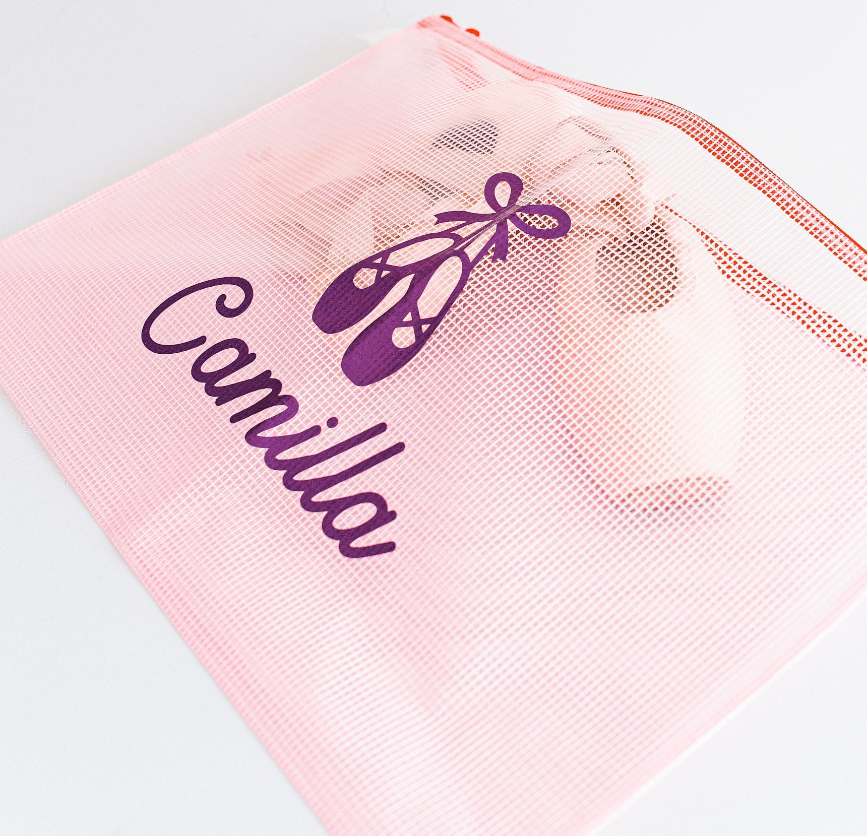 Dance Zipper Pouch for Pointe Shoe Ballet Bag Personalized Name Pouch ...