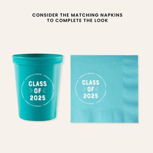 Custom Graduation Party Cup With Name and Year Personalized High School ...