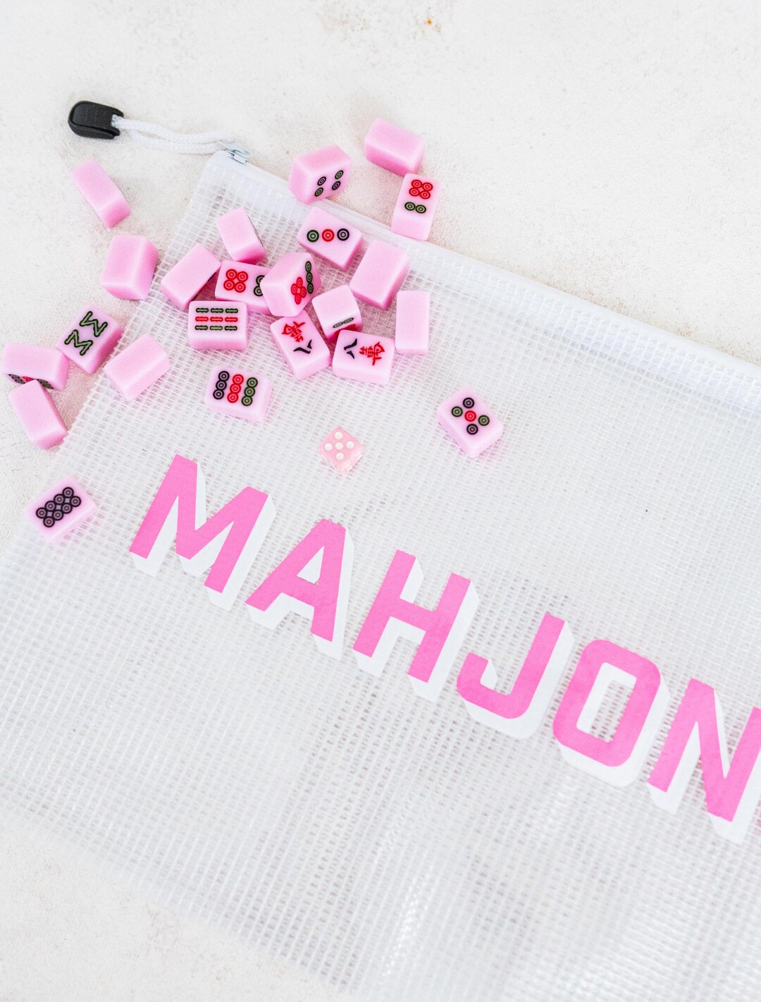 Mahjong Gift Pouch Tile Storage Travel Bag Large Size for Game Piece ...