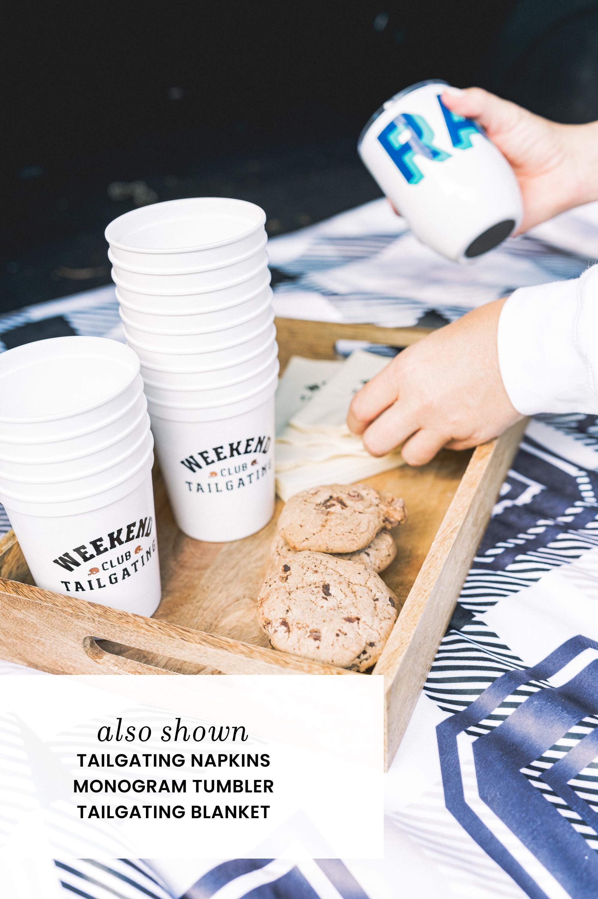 Football Party Supply Tailgating Set Game Day Cup Napkin Sports Fan ...