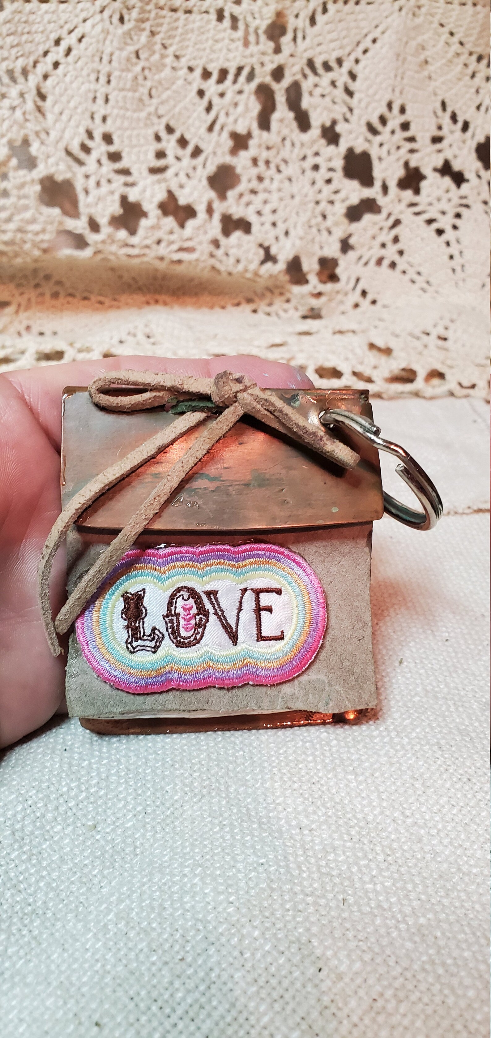 Little keychain. Notebooks. Handmade copper. Notebook. Key | Etsy