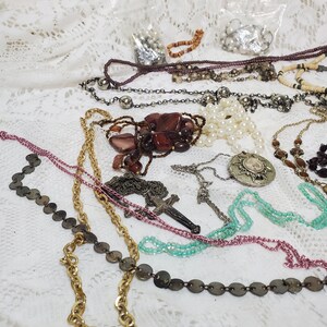 Chains Necklace Beaded Jewelry Useable and Repurposed Lot - Etsy