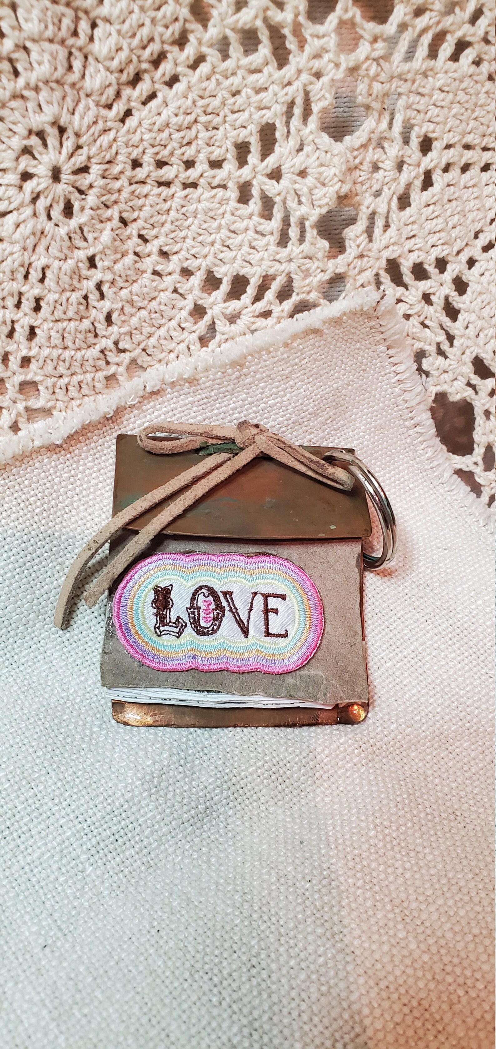 Little keychain. Notebooks. Handmade copper. Notebook. Key | Etsy