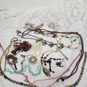 Chains Necklace Beaded Jewelry Useable and Repurposed Lot - Etsy