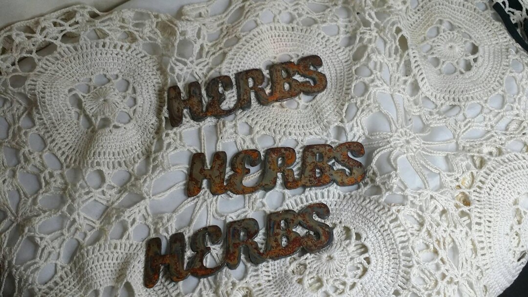 Metal Herb Herbs Spice Template Stencil Art Kitchen Embellishment ...