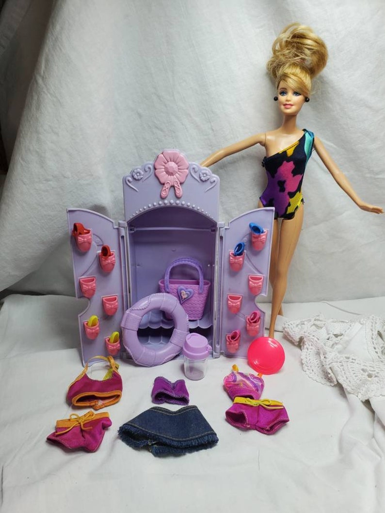 Barbie Doll Closet Dresser Furniture Shoe Rack Swimsuit Skirt - Etsy