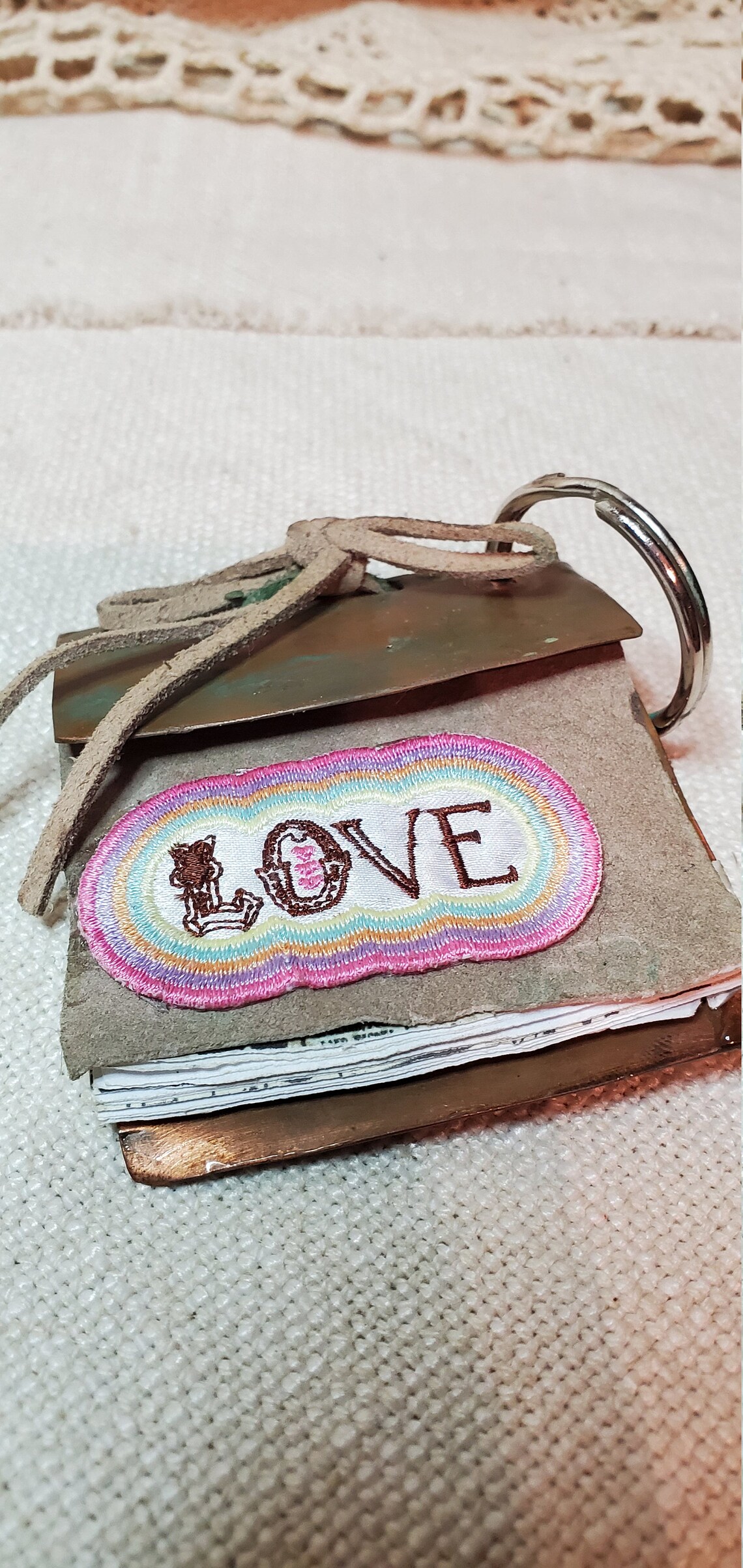 Little keychain. Notebooks. Handmade copper. Notebook. Key | Etsy