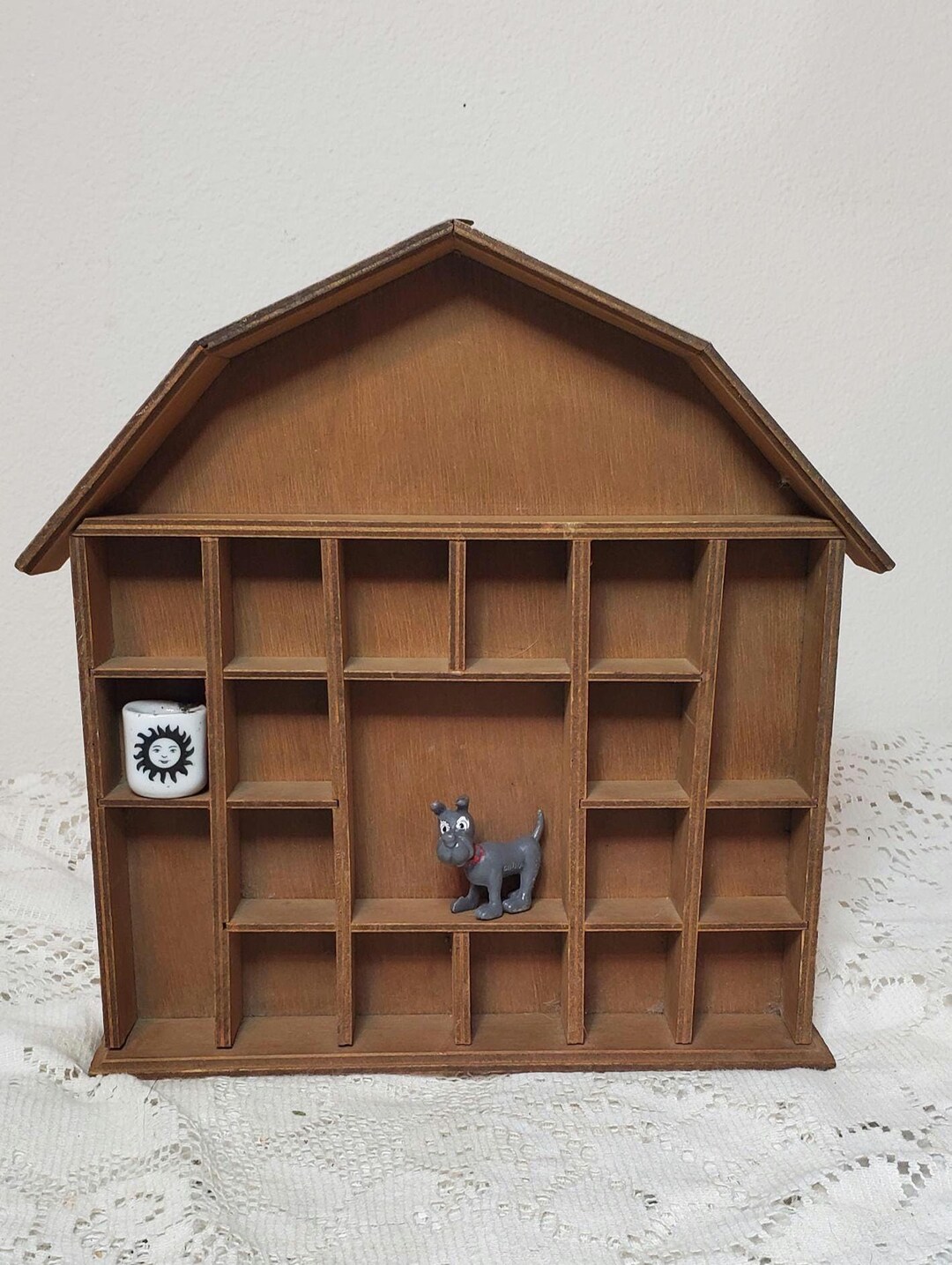 Miniature Display Wood House Cottage Cabin Vintage Wall Shelf - Etsy