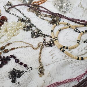 Chains Necklace Beaded Jewelry Useable and Repurposed Lot - Etsy