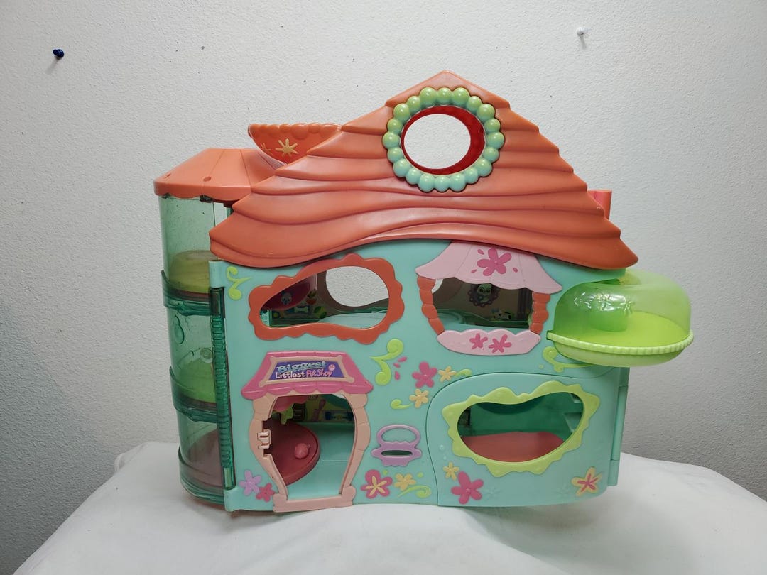 Littlest Pet Shop Biggest Playset House Foldable 2005 Hasbro LPS ...