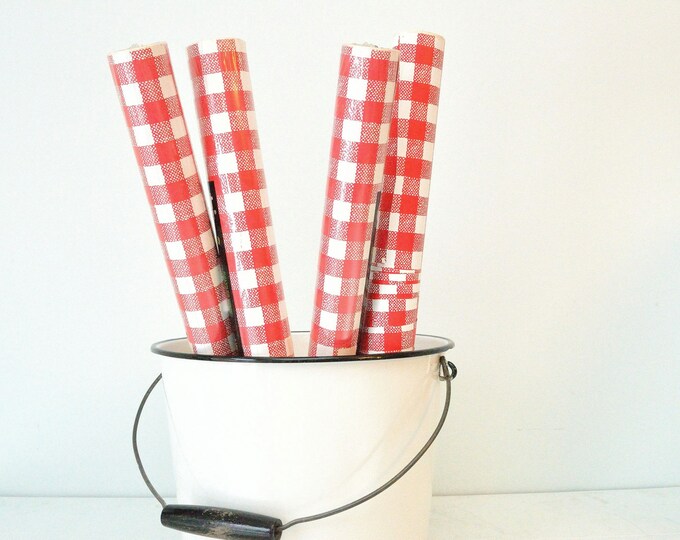 Vintage Red Gingham Contact Paper Shelf Liner - Etsy