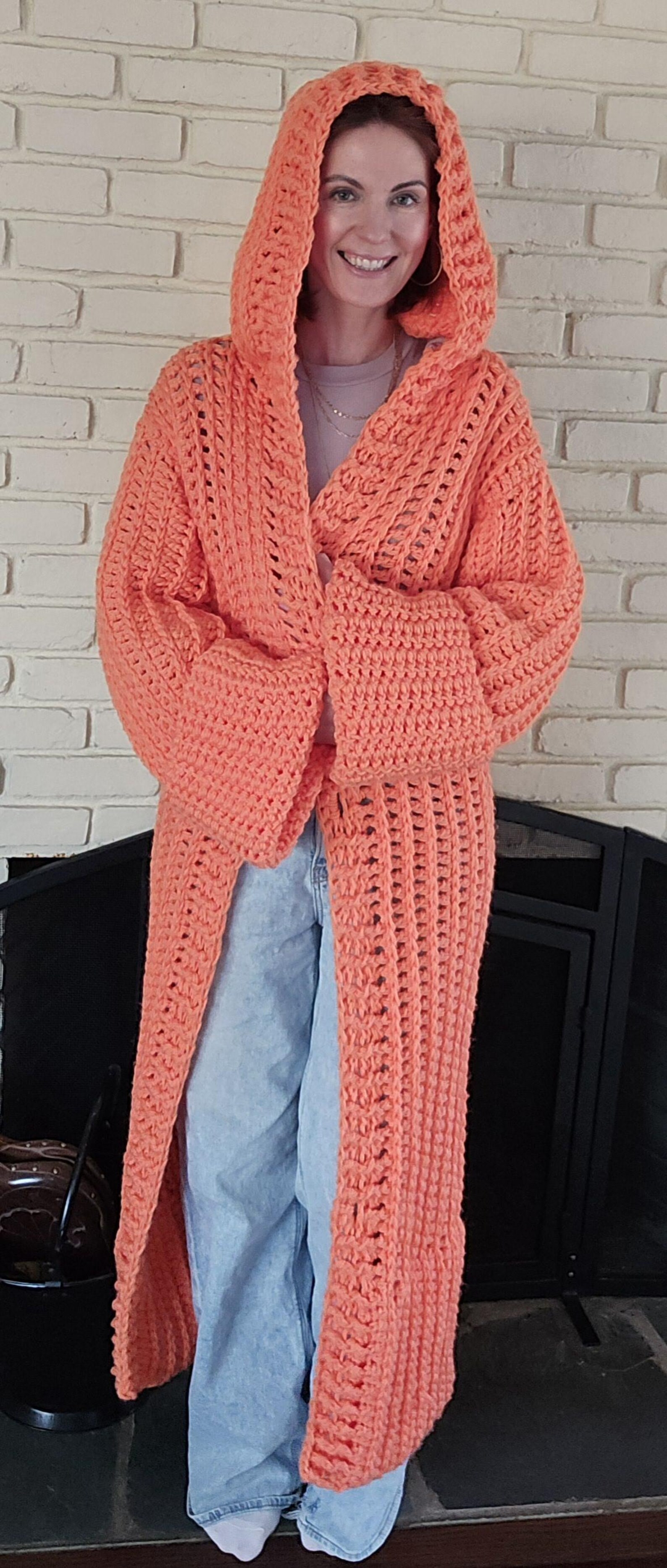 Handmade Crochet Duster Coat: Cozy Knit Cardigan - Etsy