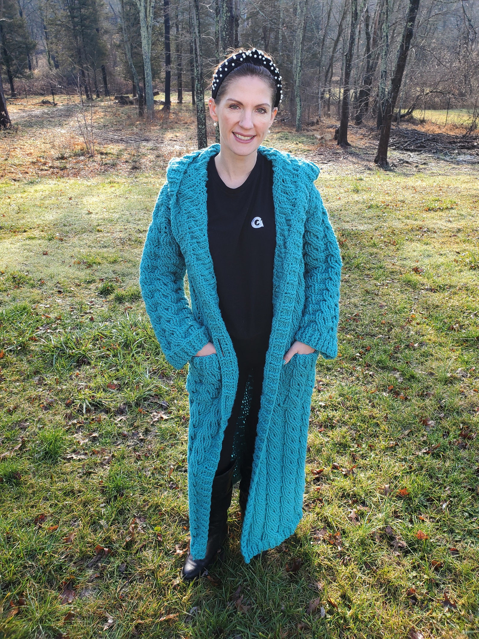 Crochet Cable Duster Coat Pattern: Braided 3D Design (PDF Pattern) in ...