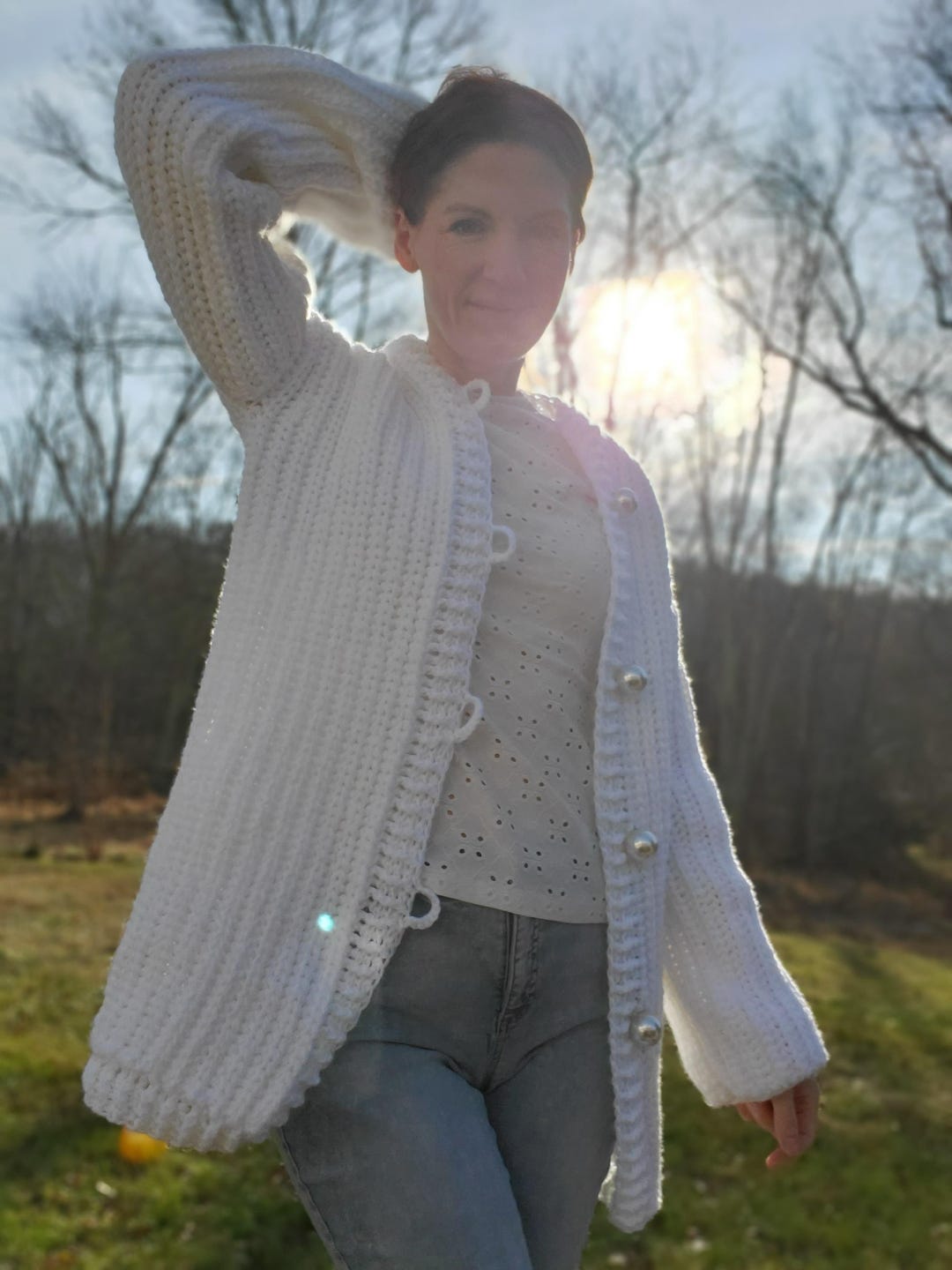 Crochet Jacket Pattern PDF - Duster Jacket- Crochet Sweater Pattern in English, Crochet Pattern ...