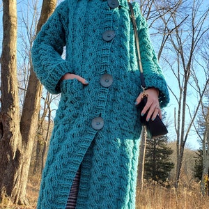 Crochet Jacket Pattern PDF - Duster Jacket- Crochet Sweater Pattern in ...