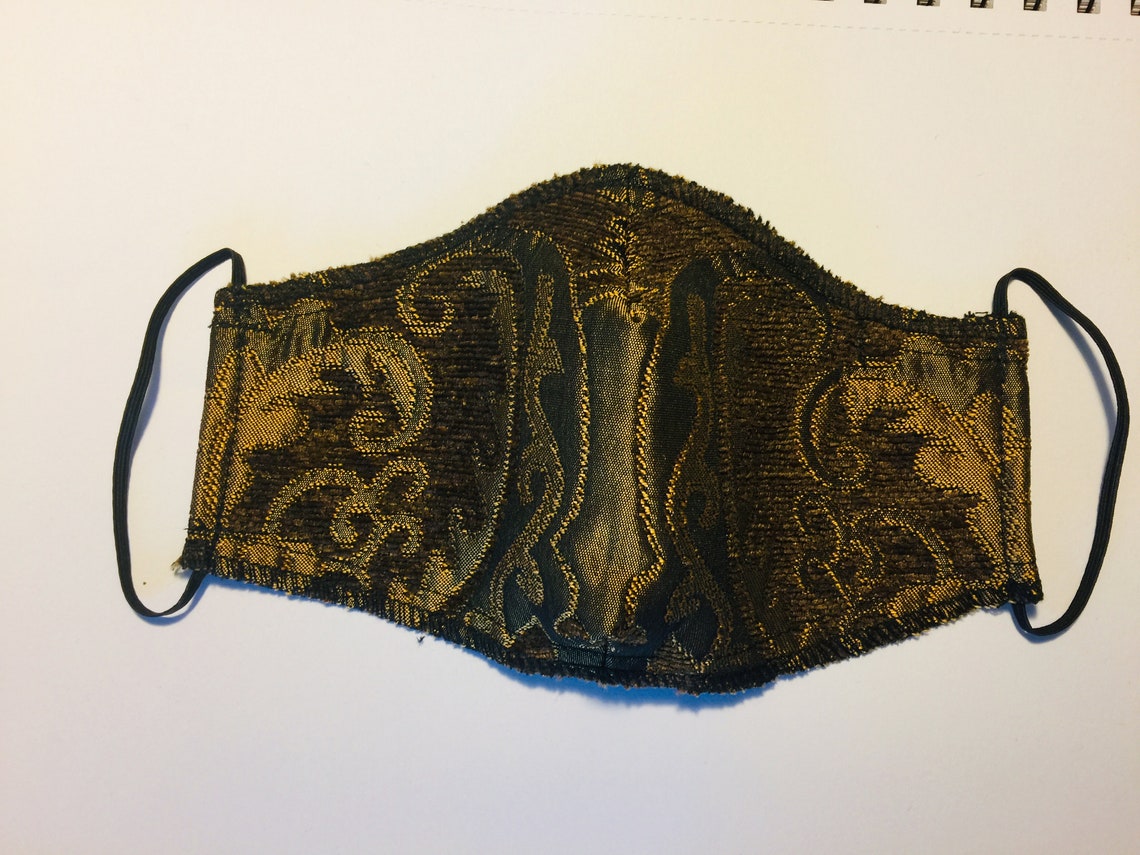 Face Mask in Brocade Regular Size | Etsy
