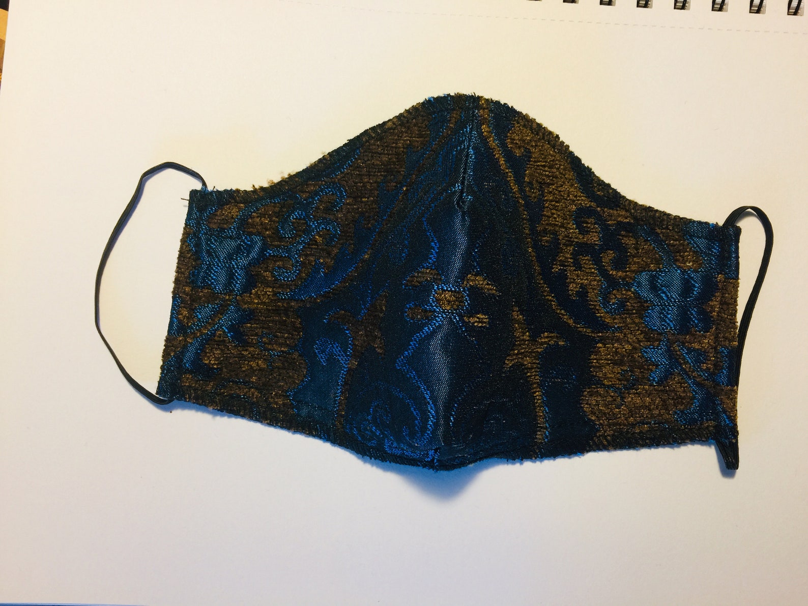 Face Mask in Brocade Regular Size | Etsy