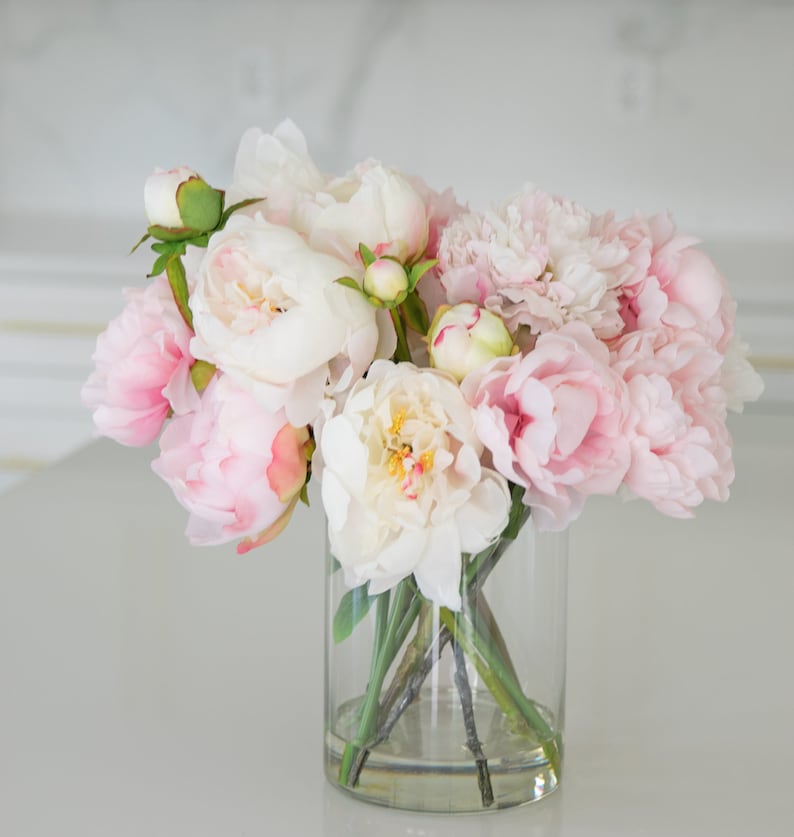 Peony Centerpiece Pink Peony Silk Centerpiece Peony | Etsy Peony Centerpiece Pink Peony Silk Centerpiece Peony | Etsy
