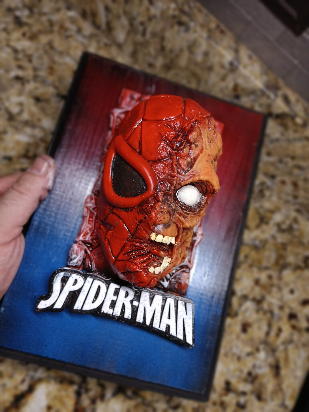 Spiderman Zombie 3d Plaque - Etsy
