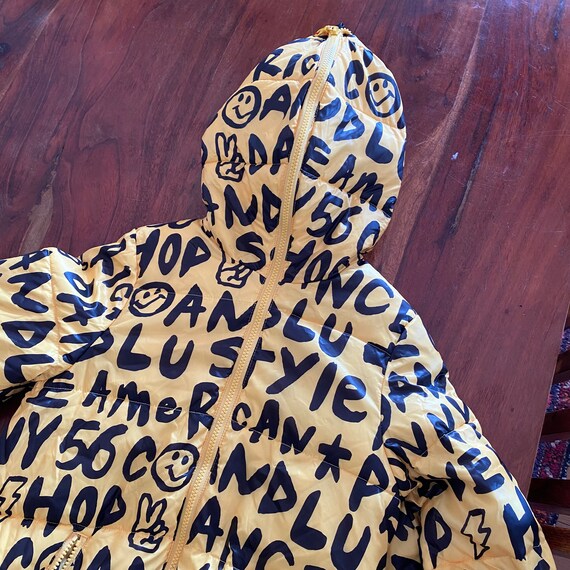 Co & Lu Japanese brand puffer jacket with writing smi… - Gem