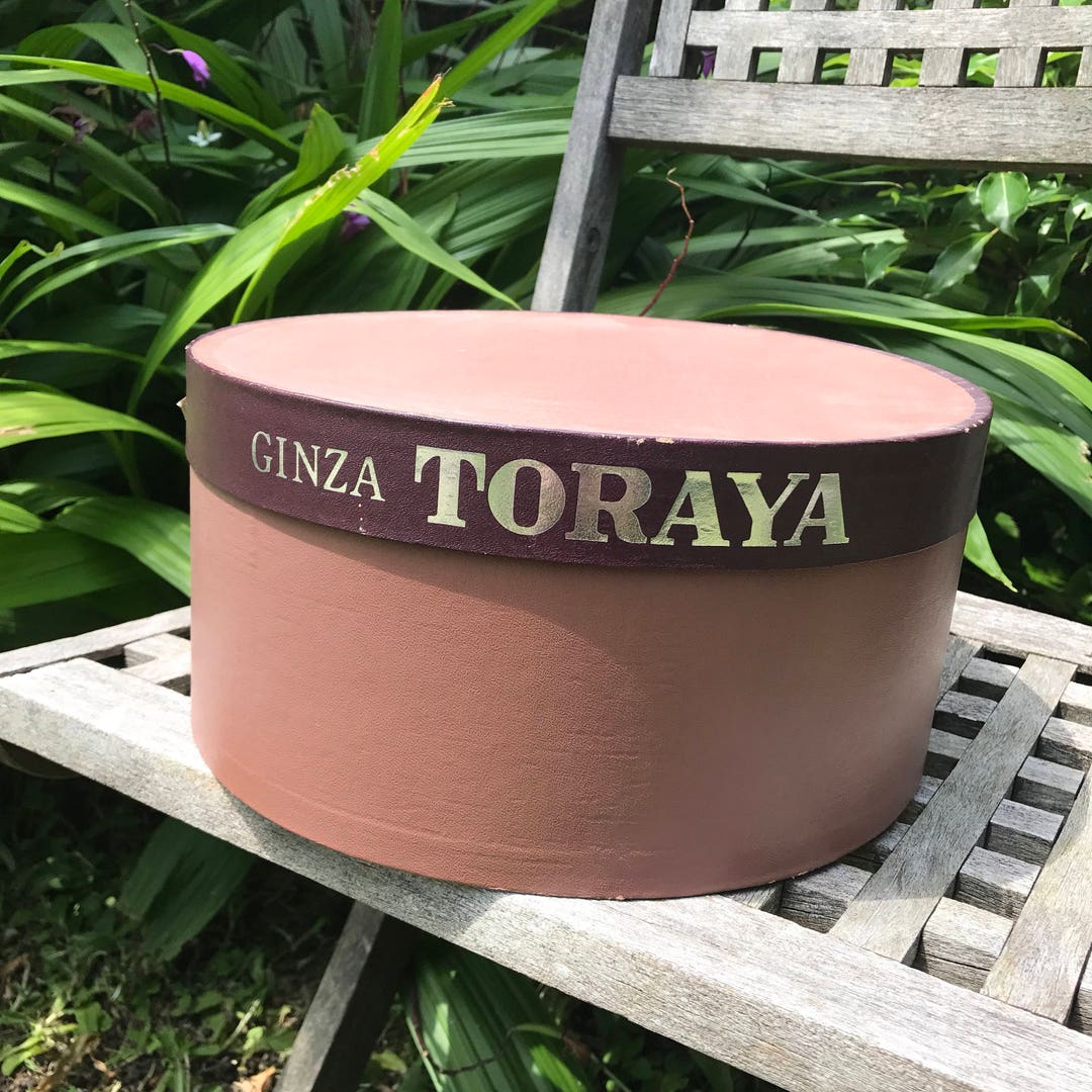 Vintage Japanese Hat Box From Tokyo Ginza Toraya Hat Shop - Etsy