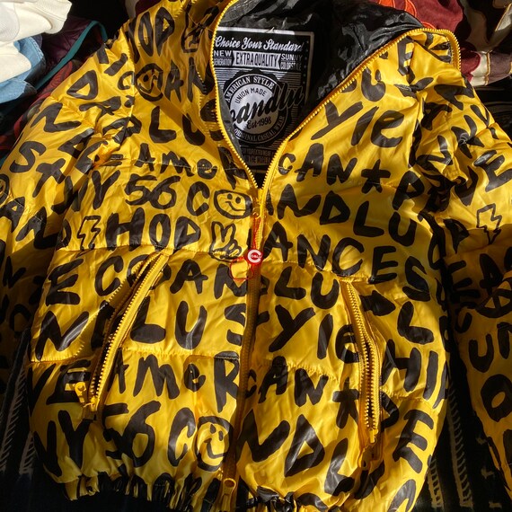 Co & Lu Japanese brand puffer jacket with writing smi… - Gem