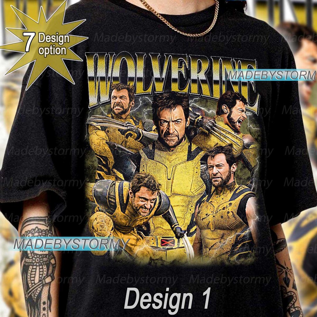 Wolverine T-shirt, Vintage Wolverine Fan Shirt, X-men Bootleg Tee ...