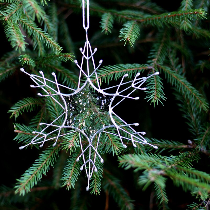 Snowflake Suncatcher - Etsy