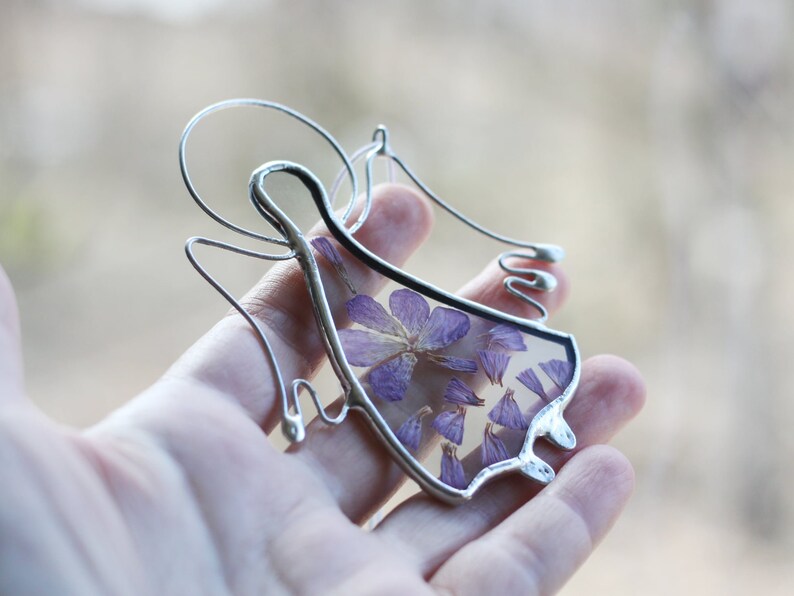 Floral Angels Decor Dried Flowers Terrarium Ornament Hanging - Etsy