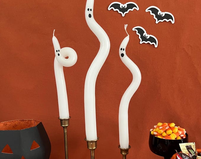Ghost Candles - Set of 2 or 3 - Etsy