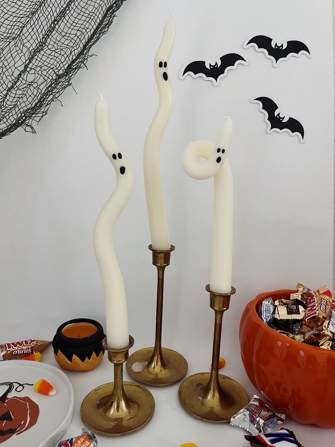 Ghost Candles - Set of 3 - Etsy