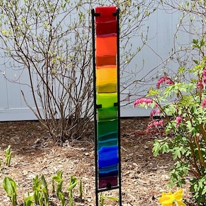 Flowing Glass Garden Art - Large - Etsy