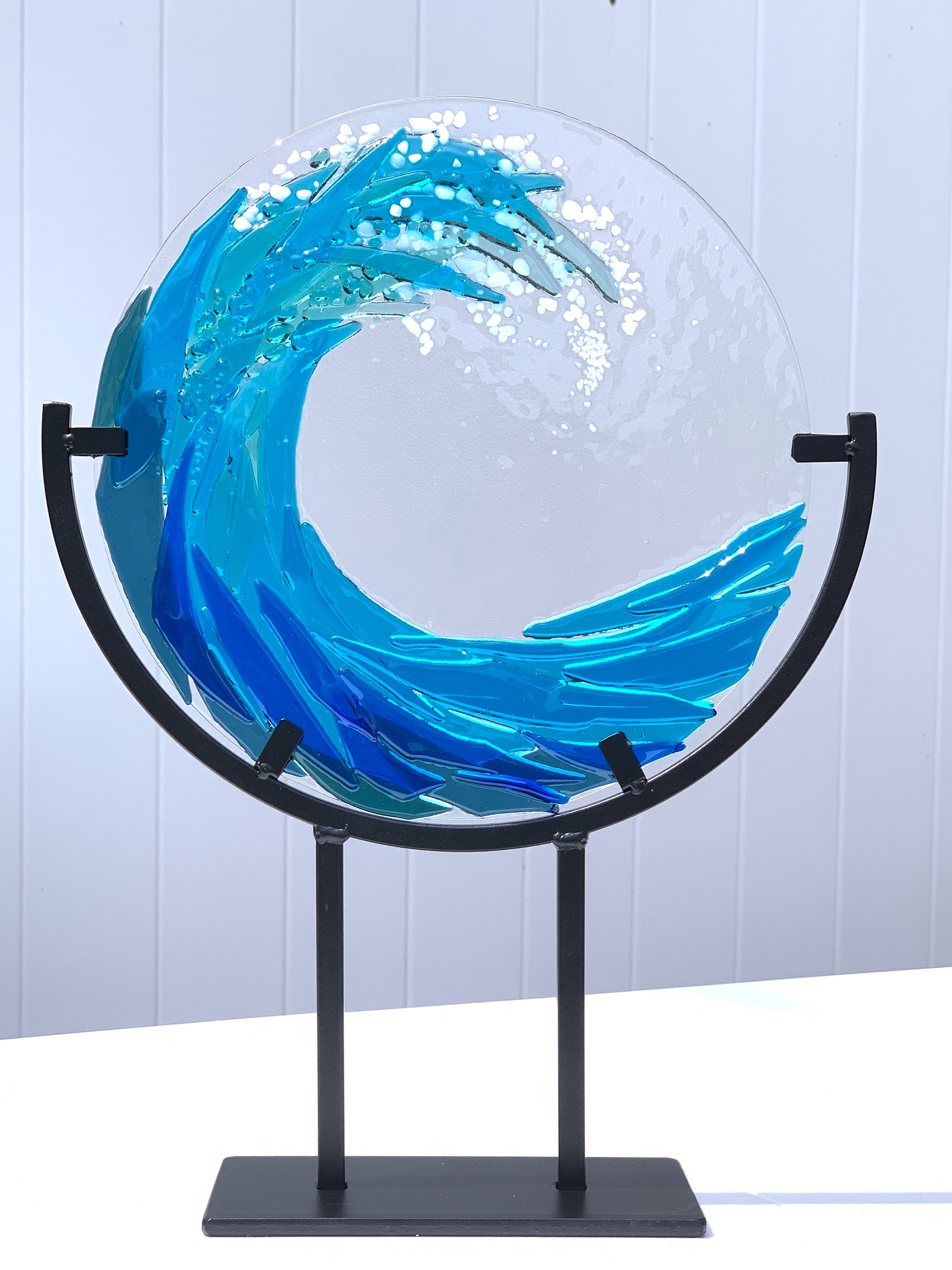 Glass Wave Stand Art - Etsy