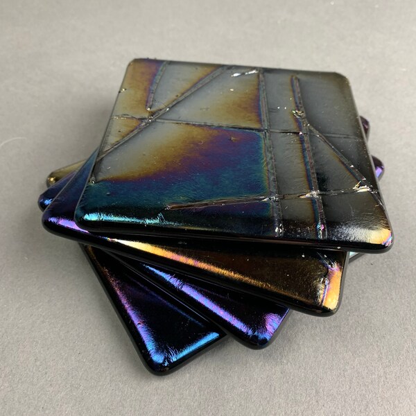 Fused Glass Coasters - Etsy