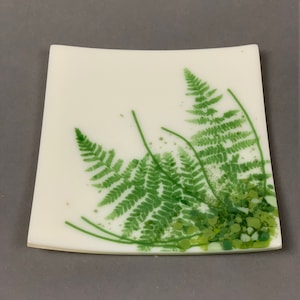 Fern Glass Platter - Etsy