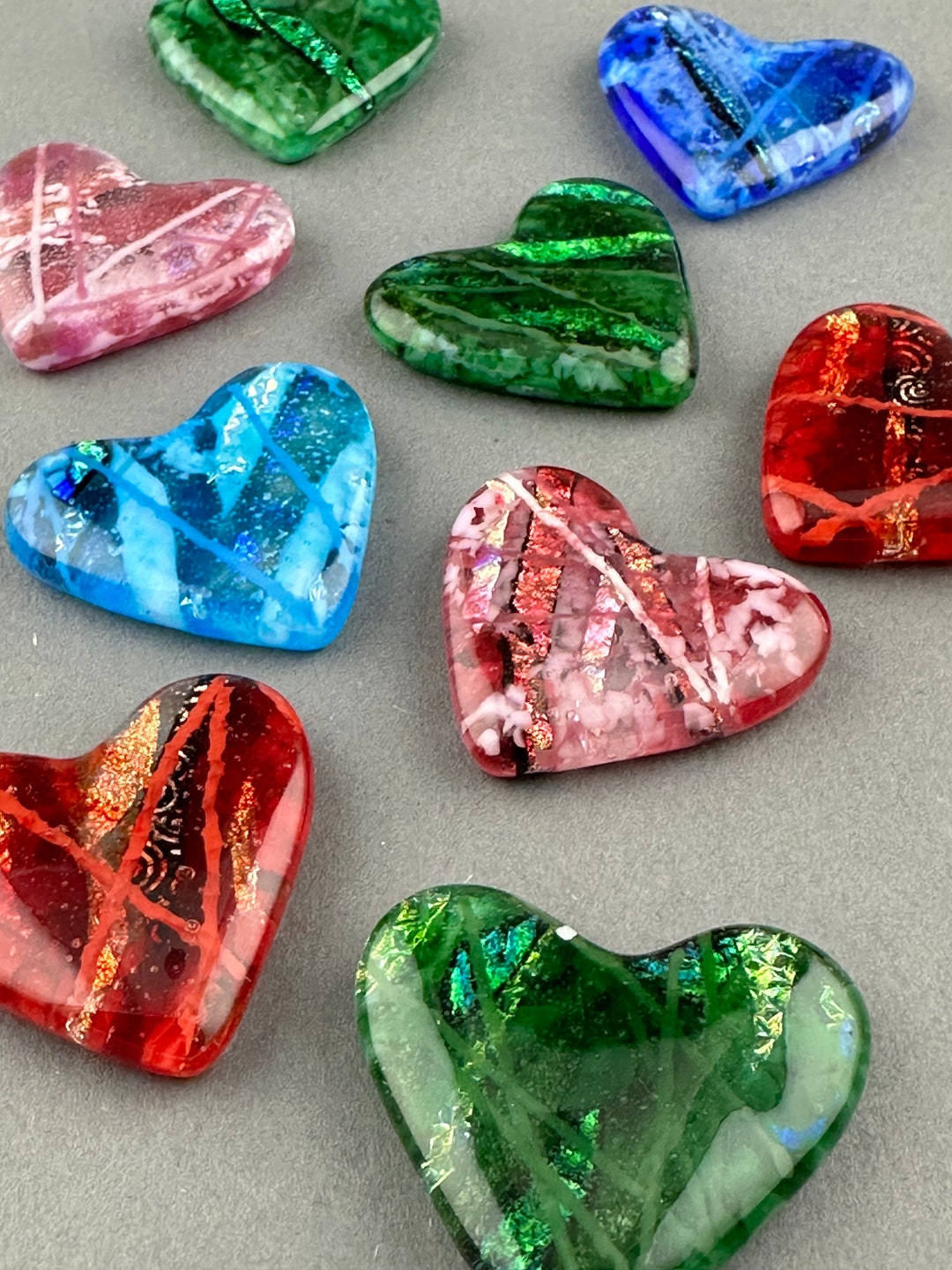 Cast Glass Pocket Heart - Etsy