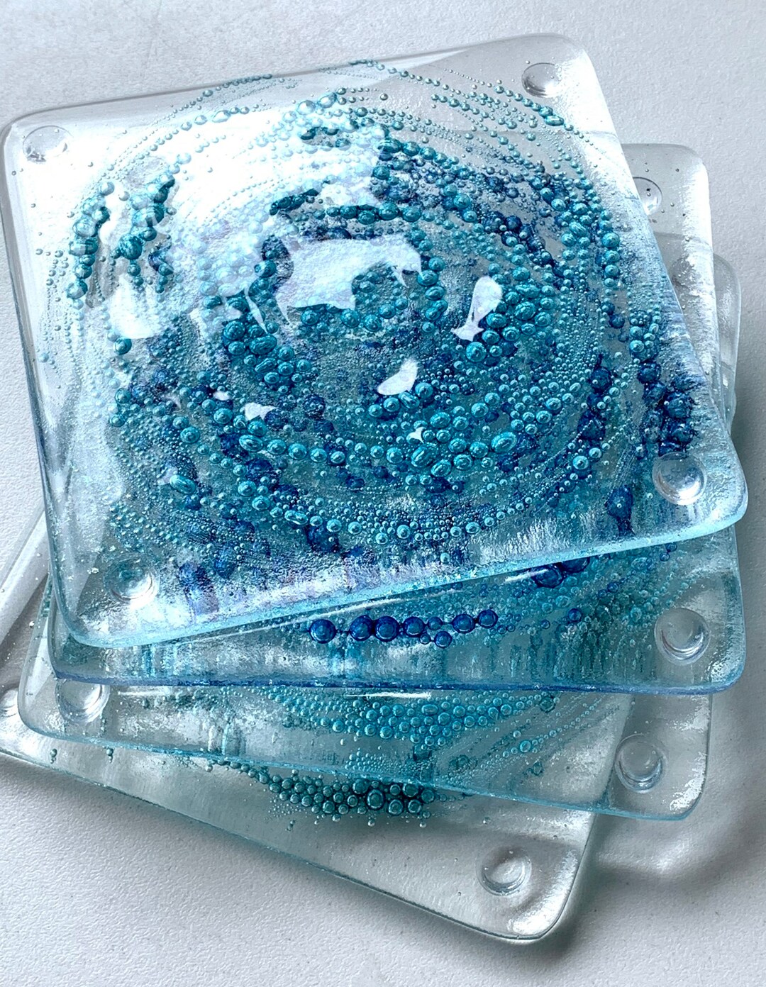 Glass Bubble Coasters - Etsy
