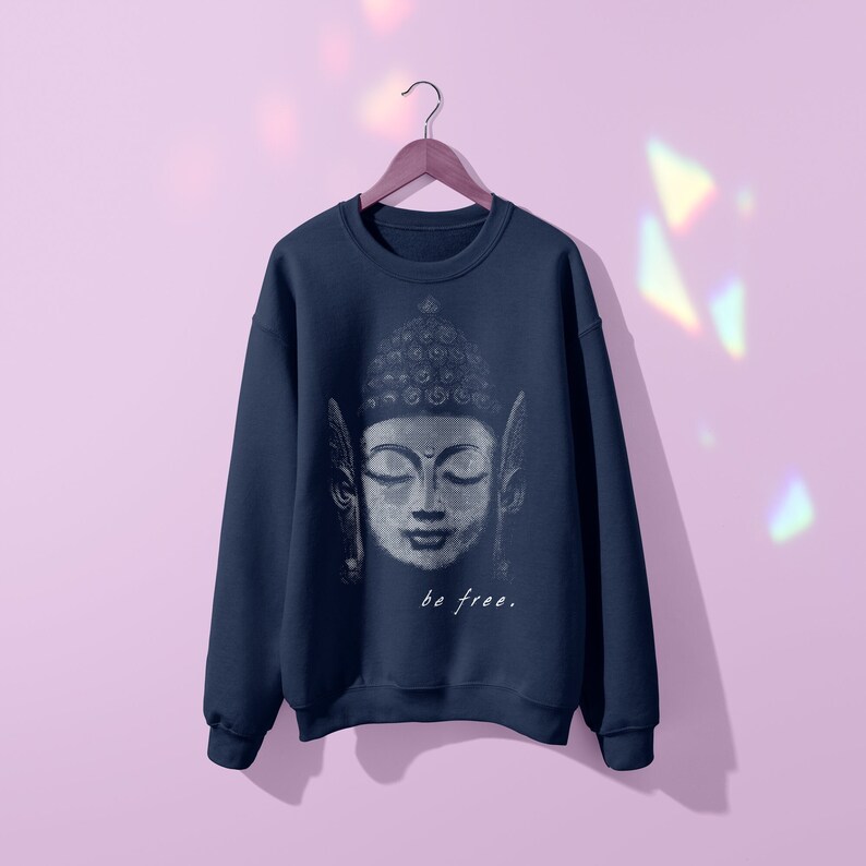 Buddha Sweatshirt Buddha Sweater Buddhism Spiritual Gifts - Etsy