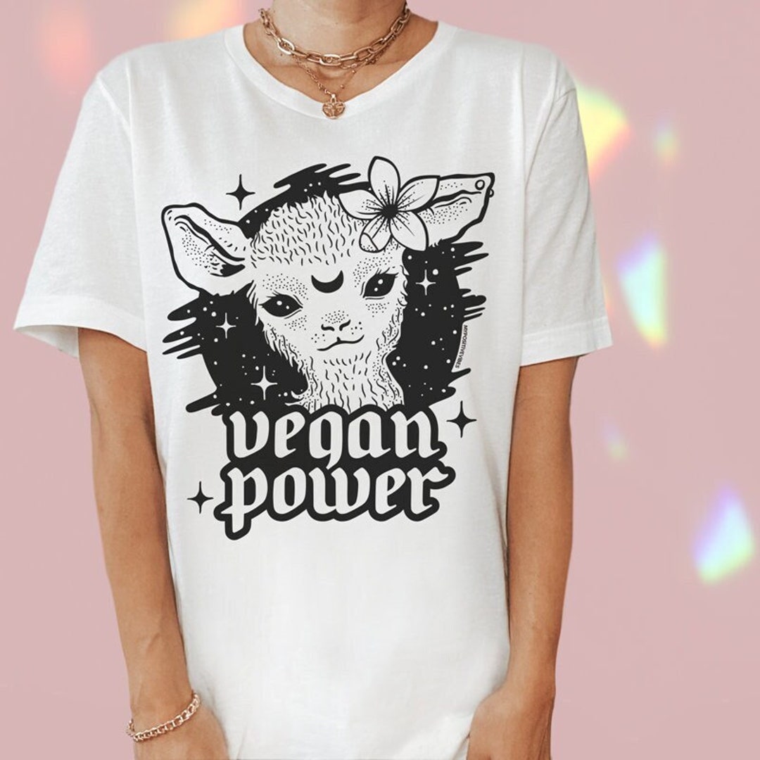 Vegan Shirt Vegan Power Shirt Cute Vegan Tshirt Vegetarian - Etsy