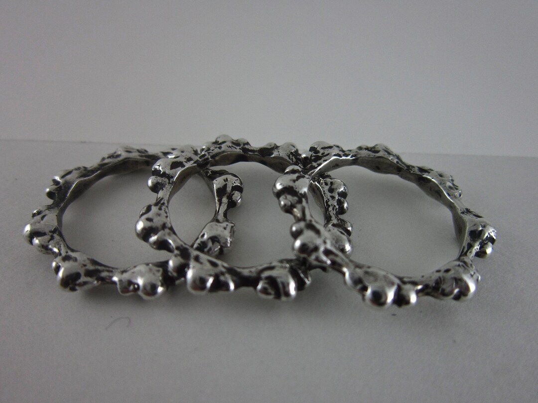 Sterling Silver Stackable Rings Bubbles - Etsy