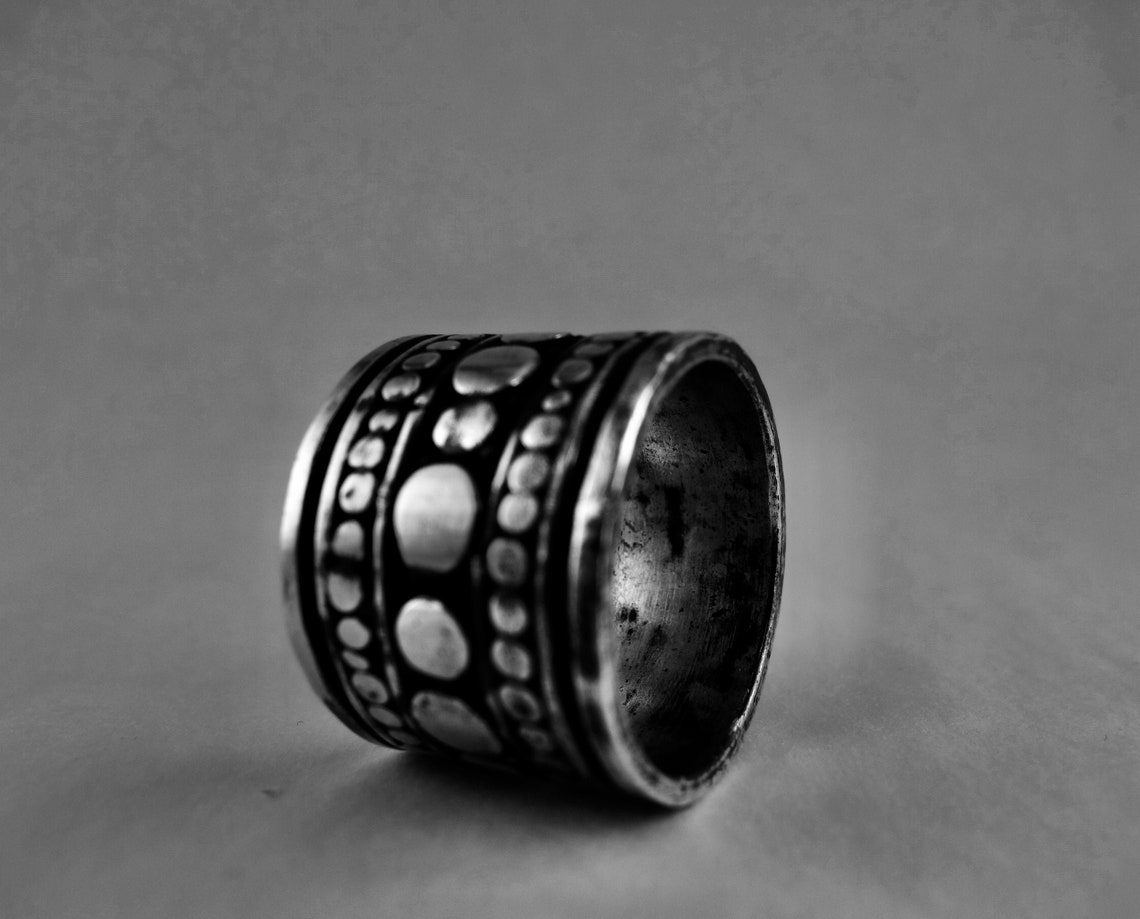 Sudan Sterling Silver Ring, Handmade Silver Ring, Texture Ring ...