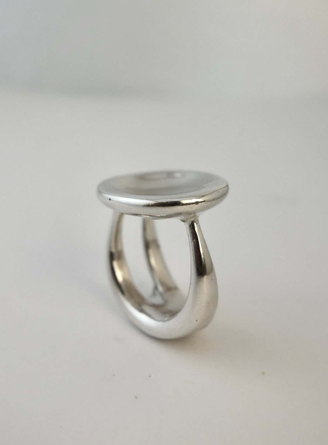 Waterhole Sterling Silver Ring/ Silver Ring Handmade/ Puddle Shape ...